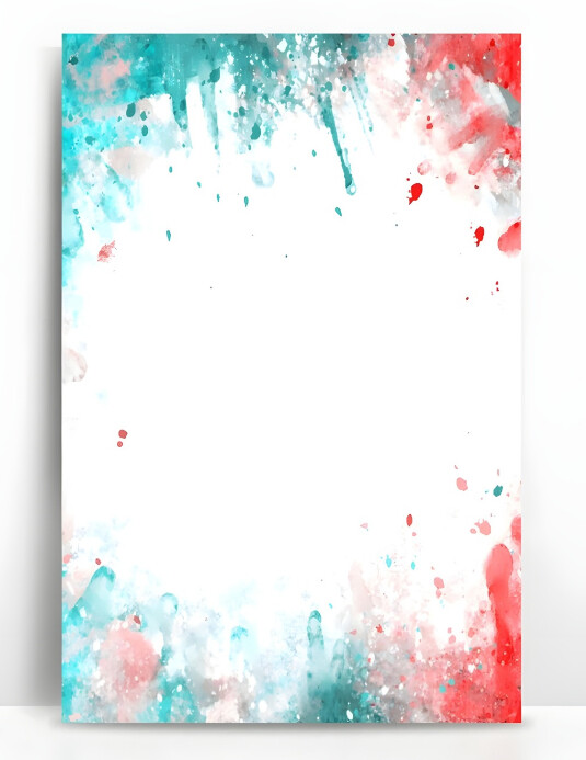 Abstract watercolor splash picture frame background Template | PosterMyWall