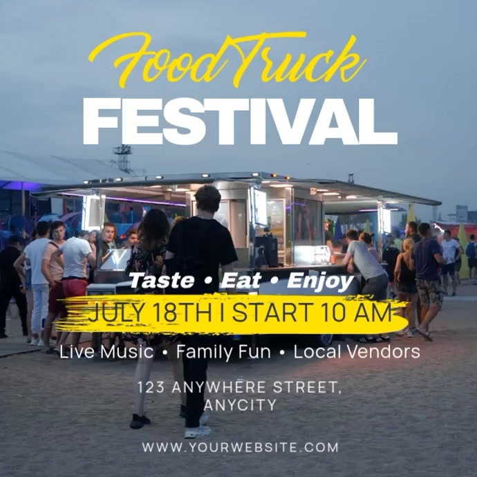 Food Truck Festival Template | PosterMyWall
