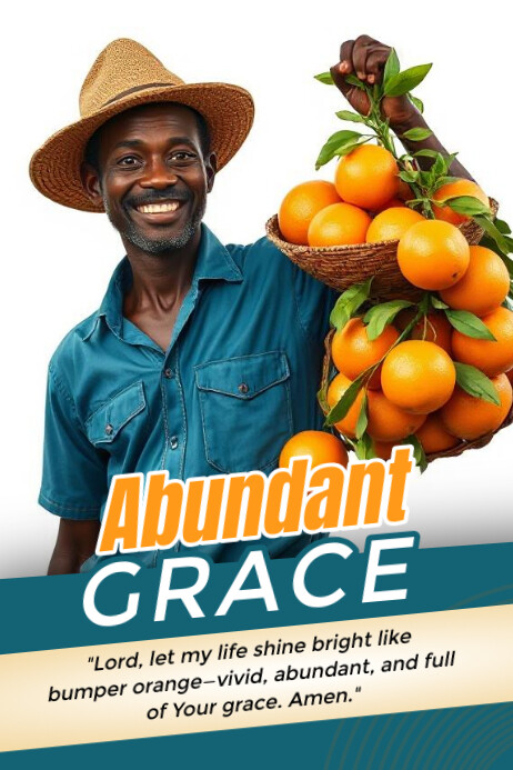 Plantilla de Abundant grace | PosterMyWall
