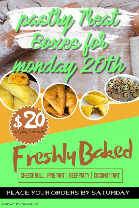 Bibi Pastry Menu | PosterMyWall