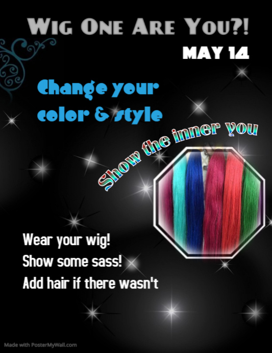 Copy of Wig Day | PosterMyWall