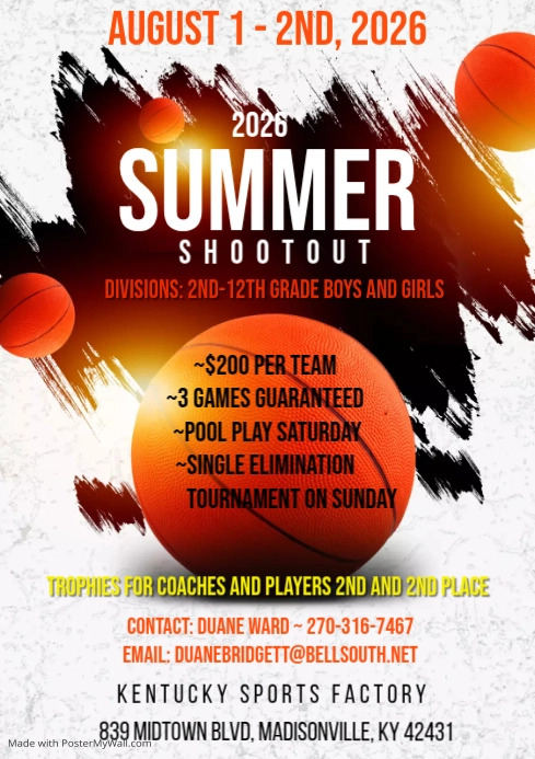 White Basketball Tournament Design | PosterMyWall