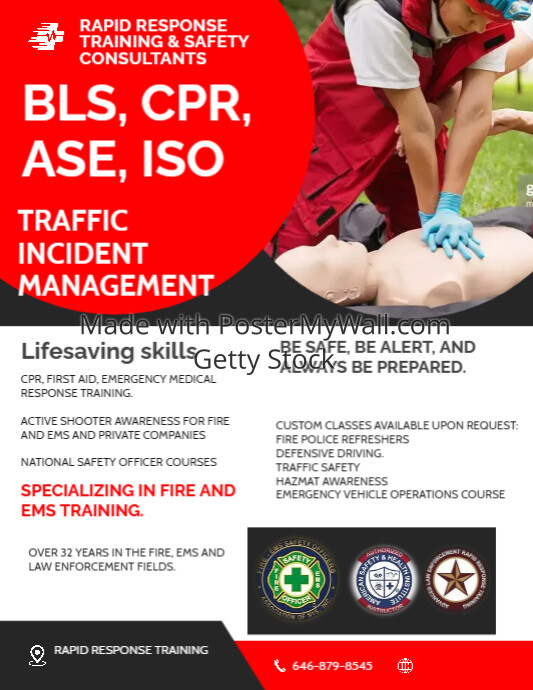 first aid respond training classes advertisin | PosterMyWall