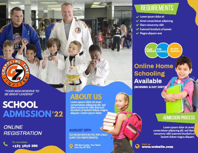 Tri-fold School Brochure Template | PosterMyWall
