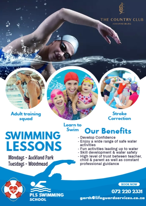 Swimming Lessons Flyer | PosterMyWall