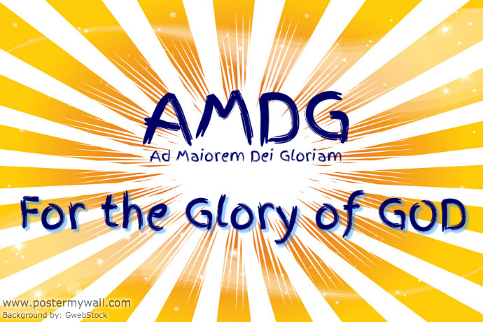 AMDG | PosterMyWall