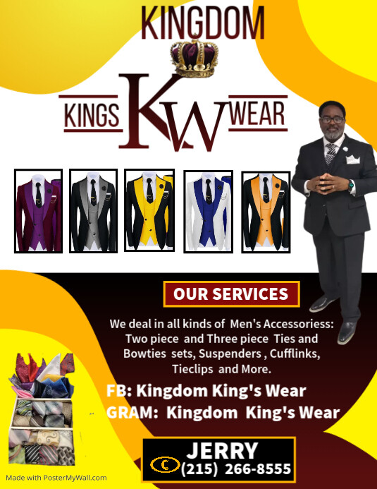 Men's suit fashion flyer (1) | PosterMyWall
