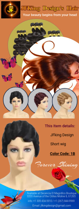 Copy of Short wig 1B | PosterMyWall