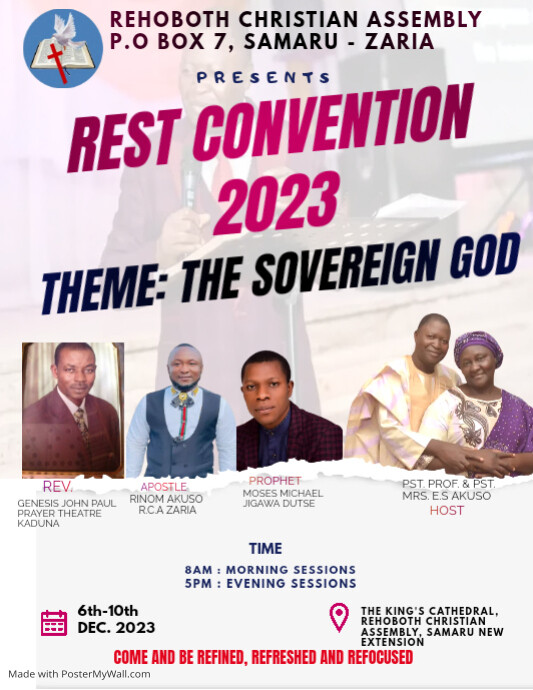 Copy of prayer revival conference | PosterMyWall