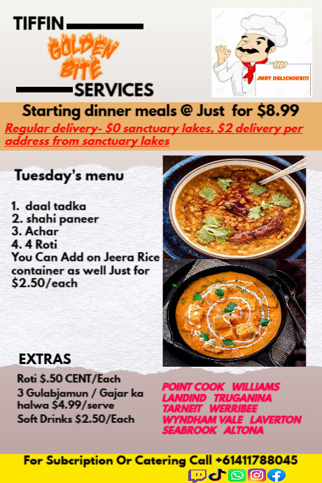Copy of Online Tiffin Food Service Promo Template (2) | PosterMyWall