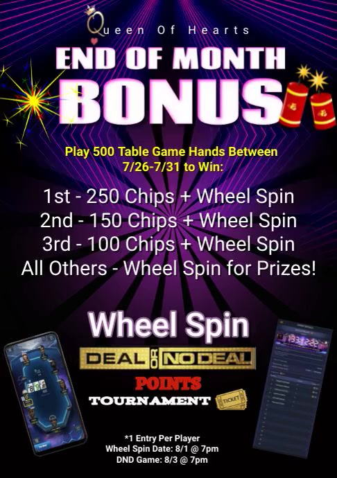 End of Month Bonus | PosterMyWall