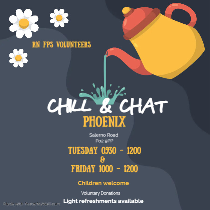 Approved - Chill & Chat (3) | PosterMyWall