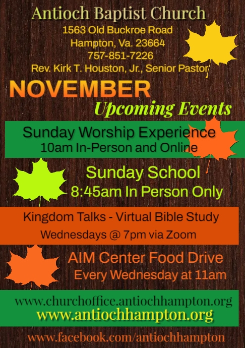 November Events Poster (1) | PosterMyWall