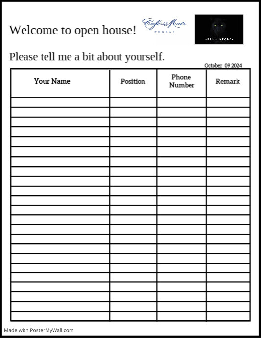 Copy of Full Detail Form List Template | PosterMyWall