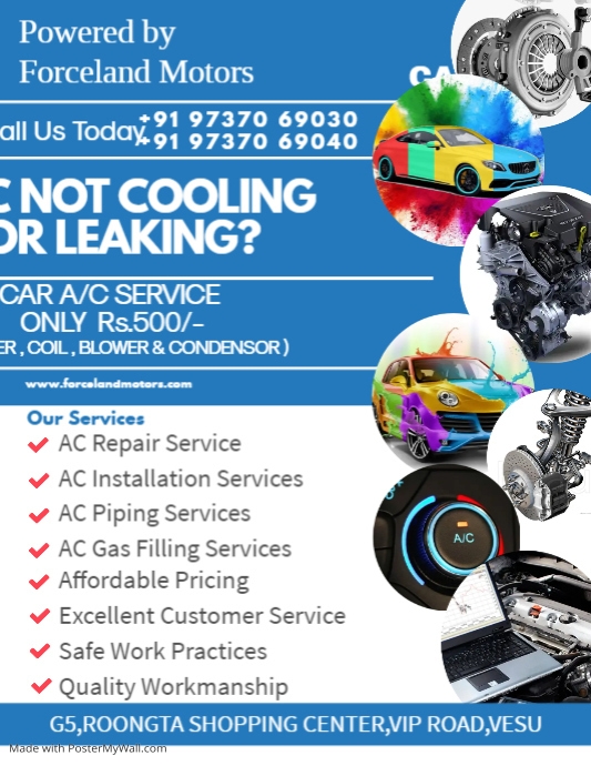 Copy of AC Repair & Services Flyer Template | PosterMyWall