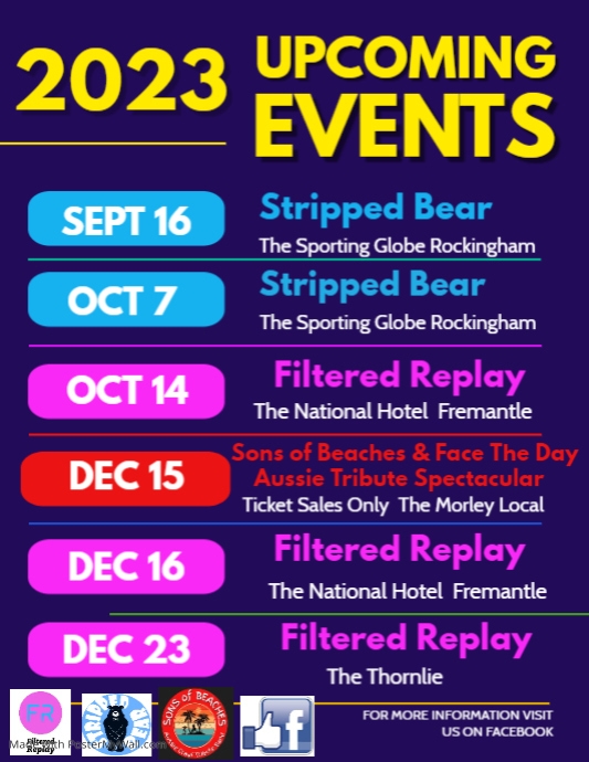 Copy of Upcoming Events (1) | PosterMyWall