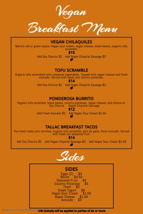 Copy of Copy of Simple Set Menu Template | PosterMyWall