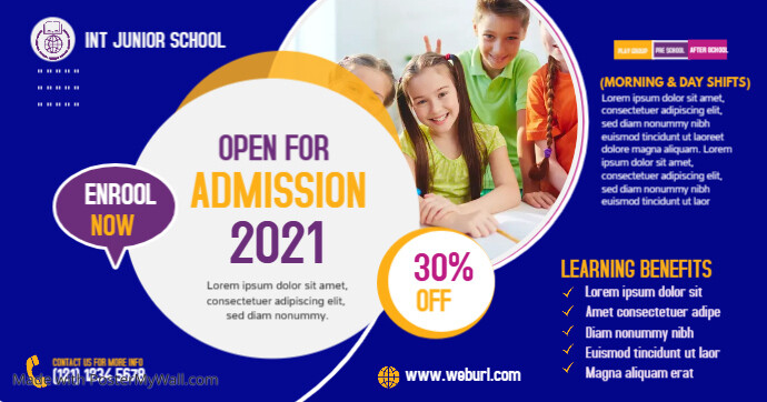 School Education Facebook Share template | PosterMyWall