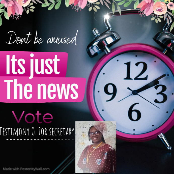 Testimony For Secretary | PosterMyWall