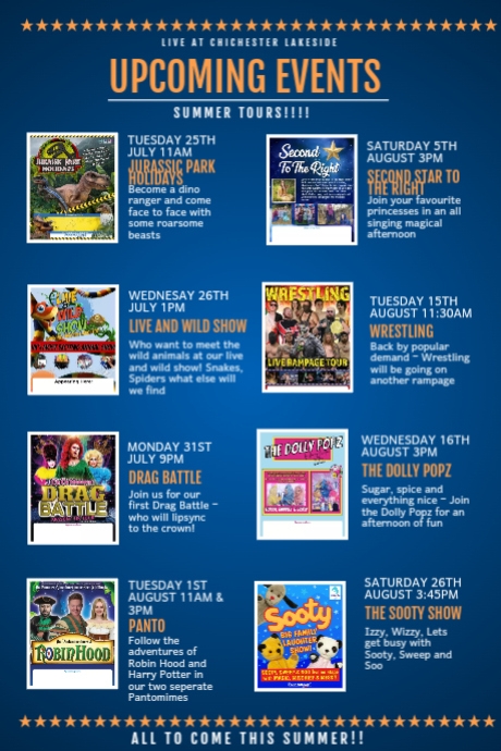 Copy of Upcoming Event schedule calendar | PosterMyWall