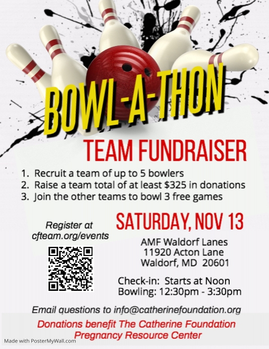 Bowl-A-Thon Flyer | PosterMyWall