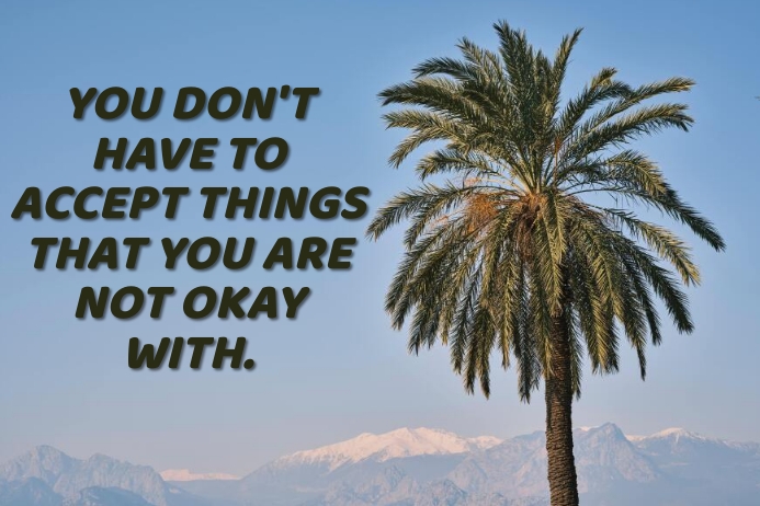 ACCEPT THINGS QUOTE TEMPLATE | PosterMyWall