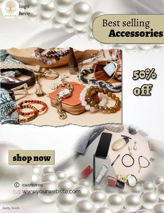 Accessories template | PosterMyWall