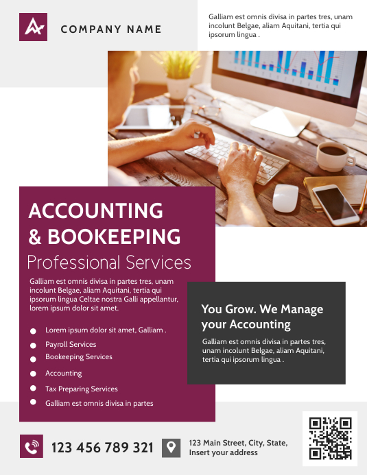 Copy of accounting and tax prep services flyer advert | PosterMyWall