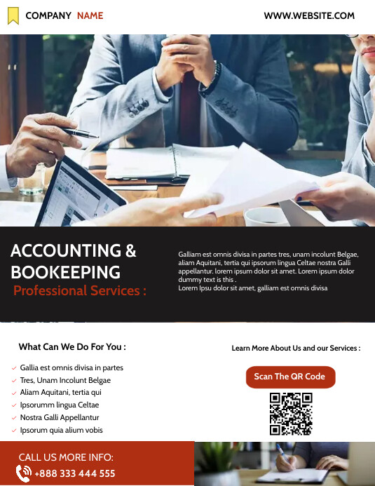 Accounting professional service Template | PosterMyWall