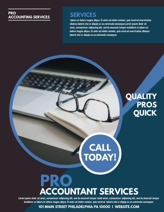 Plantilla de Servicio de Contabilidad de | PosterMyWall