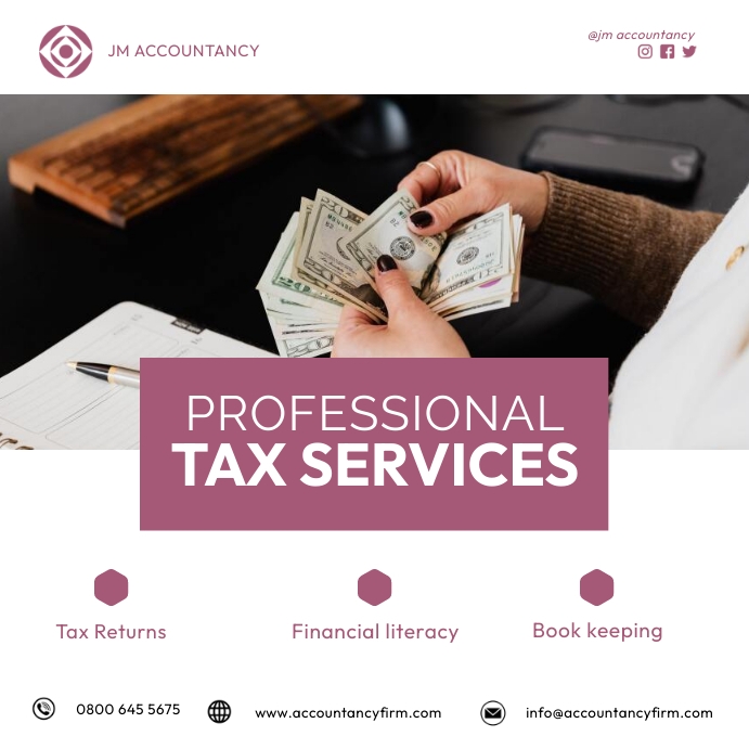 Accounting service flyer Templat | PosterMyWall