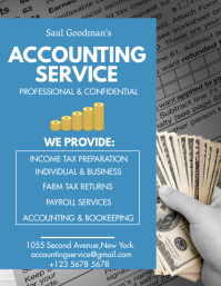 Accounting Service Flyer Poster Ad Template | PosterMyWall
