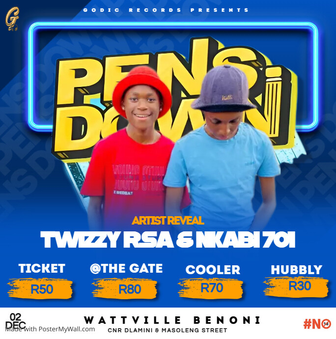 SUNDAY FUNDA Twizzy & Nkabi 7 | PosterMyWall