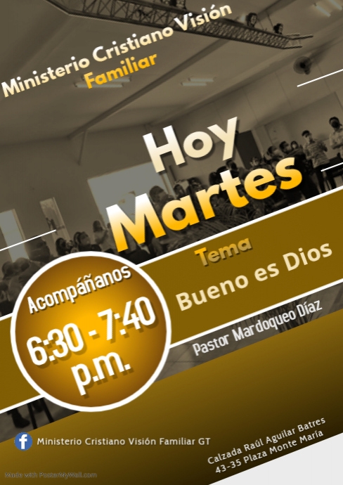 Copia de vision sunday church flyer | PosterMyWall