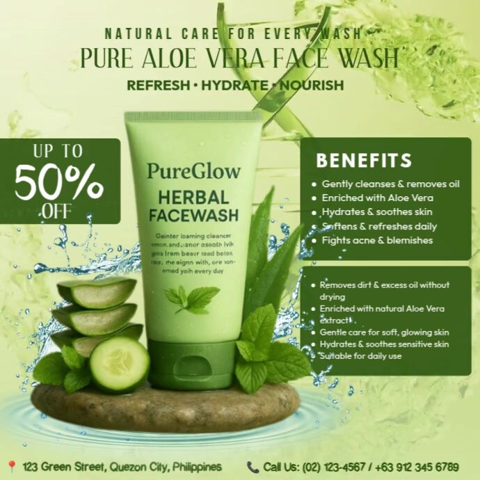 Plantilla de Acne & Blemish Control Cleanser | PosterMyWall