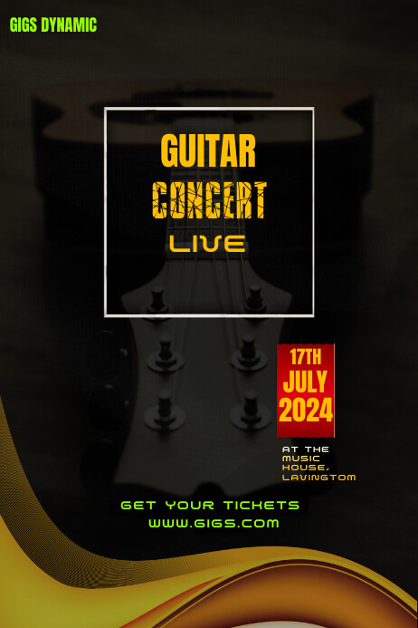 Acoustic Concert Template | PosterMyWall