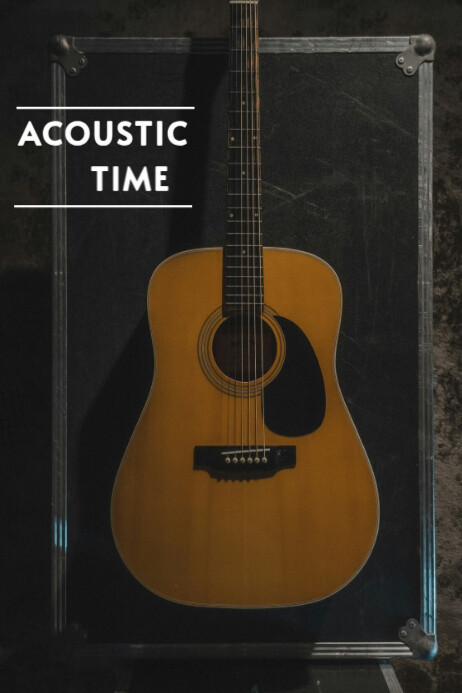 Acoustic Template | PosterMyWall