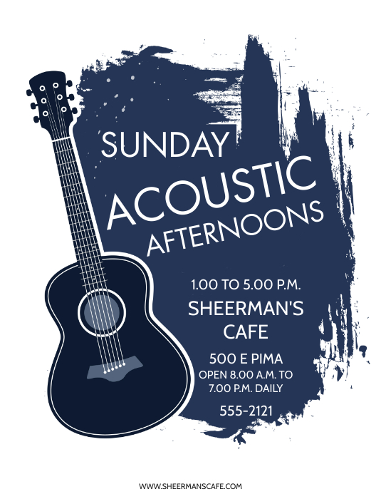 ACOUSTIC Template | PosterMyWall