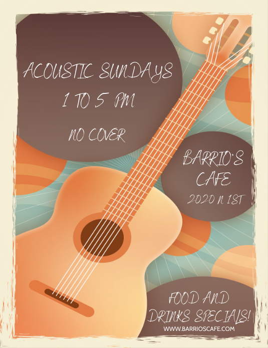 ACOUSTIC Template | PosterMyWall