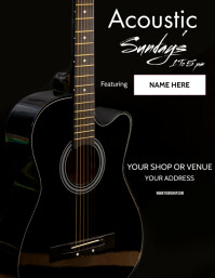 acoustic concert flyer template | PosterMyWall
