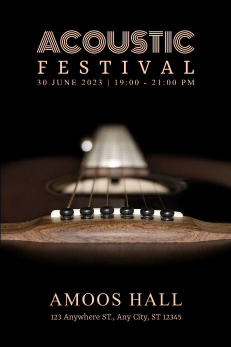 Acoustic Music Event Template | PosterMyWall