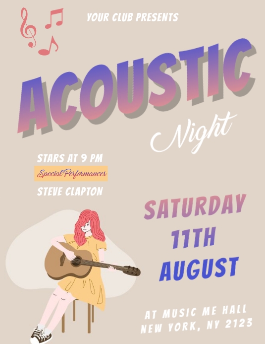 Copy of ACOUSTIC NIGHT | PosterMyWall