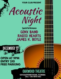 140+ acoustic night poster Customizable Design Templates | PosterMyWall