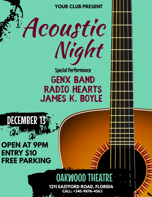 Copy of ACOUSTIC NIGHT | PosterMyWall