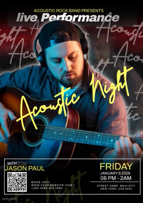 Acoustic Night Template | PosterMyWall