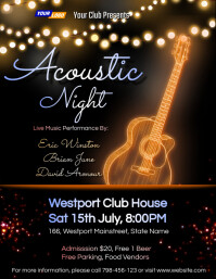 acoustic concert flyer template | PosterMyWall