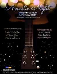 Acoustic Night Flyer Template | PosterMyWall