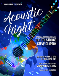 Acoustic Night Flyer Template | PosterMyWall