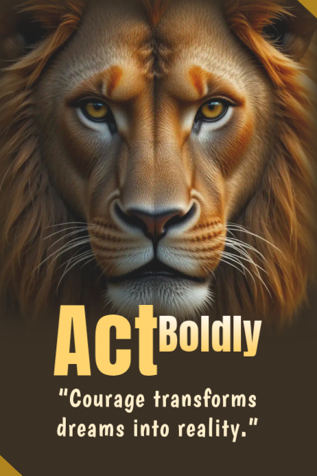 Act boldly Template | PosterMyWall