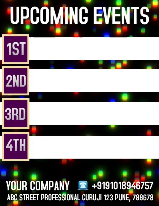 activity list Template | PosterMyWall